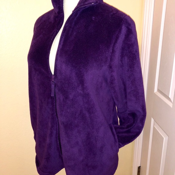 Catherines | Jackets & Coats | Purple Velvet Jacket | Poshmark